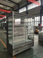 China Supermarket Upright Glass Door Fridge with LED Shelves and Fan Cooling ELF150GR for sale