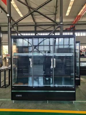 China Upright Glass Door Fridge with Wide Frontage and 5 layers adjustable shelves ELF187GR for sale