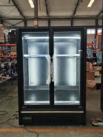 China Commercial Upright Glass Door Freezer with Triple Glazing and LED Lighting ELF125GF for sale