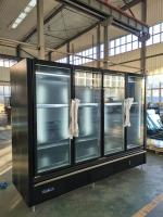China Upright Glass Door Freezer with 2620mm Wide Frontage and Triple Anti Fog Glass ELF250GF for sale