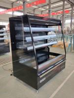 China Commercial Semi Height Open Display Fridge with Night Curtain and Adjustable Shelves SEMI125 for sale