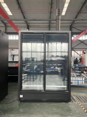 China CRONUS Multidest Display Fridge with 5 Layers Adjustable Wire Shelf Vertical LED Lights and Danfoss Expansion Valve for sale
