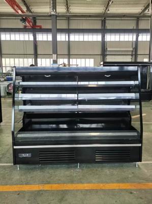 China Open Display Fridge with Wide Frontage and Panoramic Endpanel SEMI187 for sale