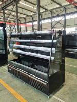 China Open Display Fridge with Wide Frontage and Panoramic Endpanel SEMI187 for sale