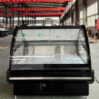 China THEA 1250mm Small‑Footprint Curved Glass Serve‑Over Refrigerated Deli Showcase for sale