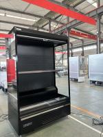 China Supermarket Upright Glass Door Fridge & Freezer with Adjustable Shelving And LED Lighting for sale