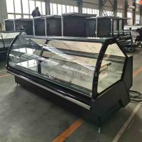 China THEA 2500mm Large Curved‑Glass Serve‑Over Deli Refrigerated Merchandiser for sale