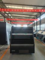 China SEMI Plug-in Semi-Height Open Display Fridge with Built-in Condensing Unit, Adjustable Shelving, and LED Lighting for sale