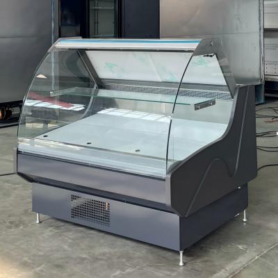 China NARO 1300mm Commercial Deli Refrigerated Counter With Second Inner Glass Shelf for sale