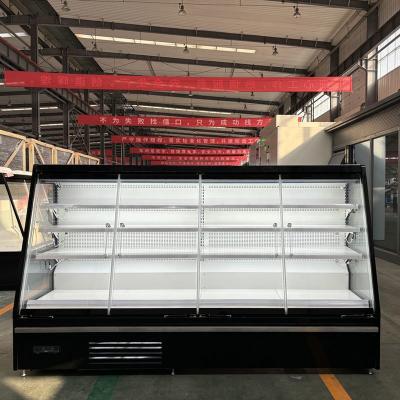 China Commercial Multideck Display Fridge with Wide Glass Door and Lights SEMI250GD for sale