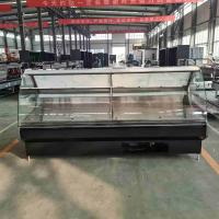 China NARO 2500mm Hypermarket‑Grade Deli Chiller Counter With Double Inner Glass Shelves for sale