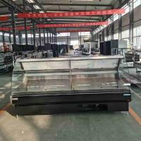 China NARO 2500mm Hypermarket‑Grade Deli Chiller Counter With Double Inner Glass Shelves for sale