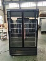 China Commercial Upright Glass Door Fridge with Adjustable Shelves and R290 Cooling MAXIMA2DR for sale