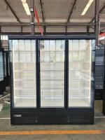 China Supermarket Upright Glass Door Fridge with Low-E Doors and Vertical Lights MAXIMA3DR for sale