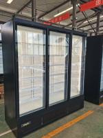 China Supermarket Upright Glass Door Fridge with Low-E Doors and Vertical Lights MAXIMA3DR for sale