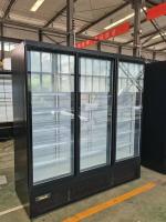 China Supermarket Upright Glass Door Fridge with Low-E Doors and Vertical Lights MAXIMA3DR for sale