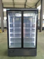 China Commercial Upright Glass Door Freezer with Anti Fog Doors and R290 Cooling MAXIMA2DF for sale