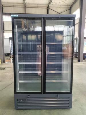 China Commercial Upright Glass Door Freezer with Anti Fog Doors and R290 Cooling MAXIMA2DF for sale