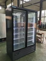 China Commercial Upright Glass Door Freezer with Anti Fog Doors and R290 Cooling MAXIMA2DF for sale