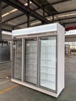 China Supermarket Upright Glass Door Fridge with Wide Low-E Display and LED Lighting TRIMA3DR for sale