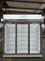 China Supermarket Upright Glass Door Fridge with Wide Low-E Display and LED Lighting TRIMA3DR for sale