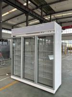 China Supermarket Upright Glass Door Fridge with Wide Low-E Display and LED Lighting TRIMA3DR for sale