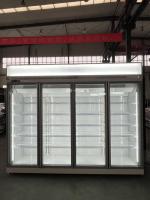 China Commercial Upright Glass Door Fridge with Four Doors and 1700L Capacity TRIMA4DR for sale