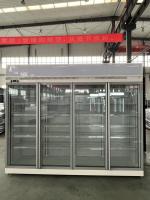 China Commercial Upright Glass Door Fridge with Four Doors and 1700L Capacity TRIMA4DR for sale