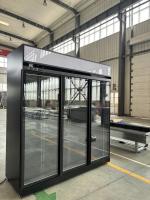 China Supermarket Upright Glass Door Freezer with Wide Anti-Fog Glass and LED Lighting TRIMA3DF for sale