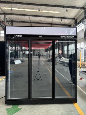 China Supermarket Upright Glass Door Freezer with Wide Anti-Fog Glass and LED Lighting TRIMA3DF for sale