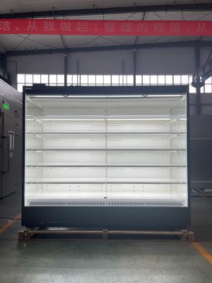 China Retail Open Front Refrigerated Showcase with Large Capacity Shelves and Built in LED Lighting for Better Goods Presentation for sale