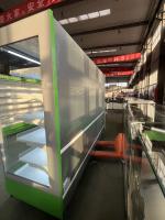 China Grocery Open Air Display Cooler for Convenience Shop with Large Capacity Shelves and Built in LED Lighting to Improve Goods Presentation for sale