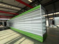 China Market Open Air Refrigerated Display Cabinet for Beverage Retail with Sturdy Shelving and High Brightness LED Illumination to Showcase Fresh Goods for sale