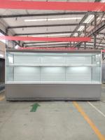 China Supermarket Open Air Cooling Showcase for Snack Shop with Multi Layer Shelves and Built in LED Lamps to Enhance Product Visibility for sale