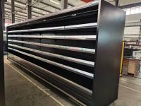 China Commercial Open Display Cooler for Supermarket with Multi Layer Racks and Integrated LED Lights to Highlight Merchandise for sale