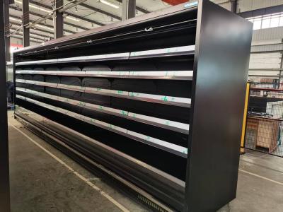 China Commercial Open Display Cooler for Supermarket with Multi Layer Racks and Integrated LED Lights to Highlight Merchandise for sale