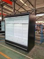 China Grocery Open Air Refrigerated Display Cabinet for Convenience Store with Spacious Shelves and Inner LED Illumination for Better Product Display for sale