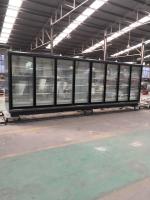 China CRONUS Multi Deck Refrigerated Showcase with 5 Level Adjustable Wire Shelving Built-in Vertical LED Lights and Danfoss Expansion Valve for sale