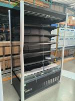 China ELF Glass Door Integrated Multideck Freezer Showcase – 780mm Depth, 4 Shelves, Side LED, Double Anti-Fog Tempered Glass for sale