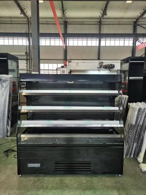 China IDEA Standalone Retail Display Chiller – 645mm Depth, 3 Wire Shelves, Built-in LED, SAIWEI EC Fan, Energy Night Curtains for sale