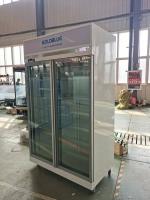 China TRIMA  2-Door Glass Self-Contained Freezer Showcase – 755mm Depth, 4 Wire Shelves, Vertical LED, Triple Anti-Fog Glass for sale