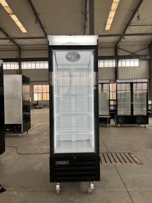 China KBGDM 680mm Single Glass Door Plug-in Freezer Showcase with Inverter – 820mm Depth, 6 Shelves, Vertical LED, Heated Anti-Fog Glass for sale