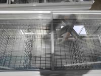 China VENUS Series 2500mm Series Static Type Commercial Freezer Display Case with Low-E Sliding Cover for sale