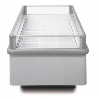 China Freezer And Fridge Interchangeable Island Display Refrigerator for sale