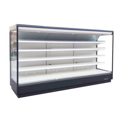 China Open Fronted Wallsite Dairy Display Fridge Showcase With Ventilated Cooling System for sale