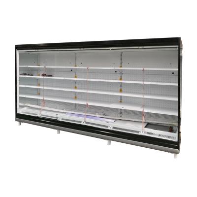 China Low Fronted Remote Multideck Open Display Fridge 5 Layers With LED Light Tubes for sale