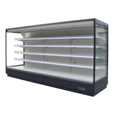 China Ventilated Front Open Display Fridge With Adjustable Heavy Duty Shelving for sale