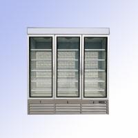 China 220V 50H Upright Glass Door Freezer Beverage Glass Display Cooler 1380L Display Volume for sale