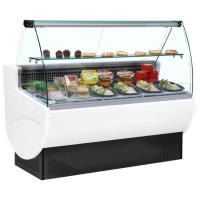 China Fan Cooling Deli Display Fridge Refrigerated Serve Over Counter Auto Defrosting Design for sale