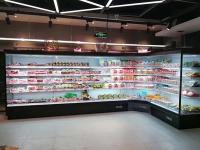 China Remote Multideck Open Air Refrigerated Display Cases For Fruits And Vegetable for sale